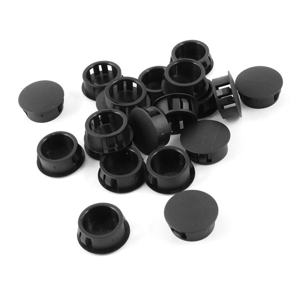 20 Pcs Plastic Snap in Mount Locking Hole Covers 20mm x 24mm x 10mm ...