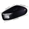 Black Car Rear View Rearview Cover Cap For Sedan Side Rearview Cover ...