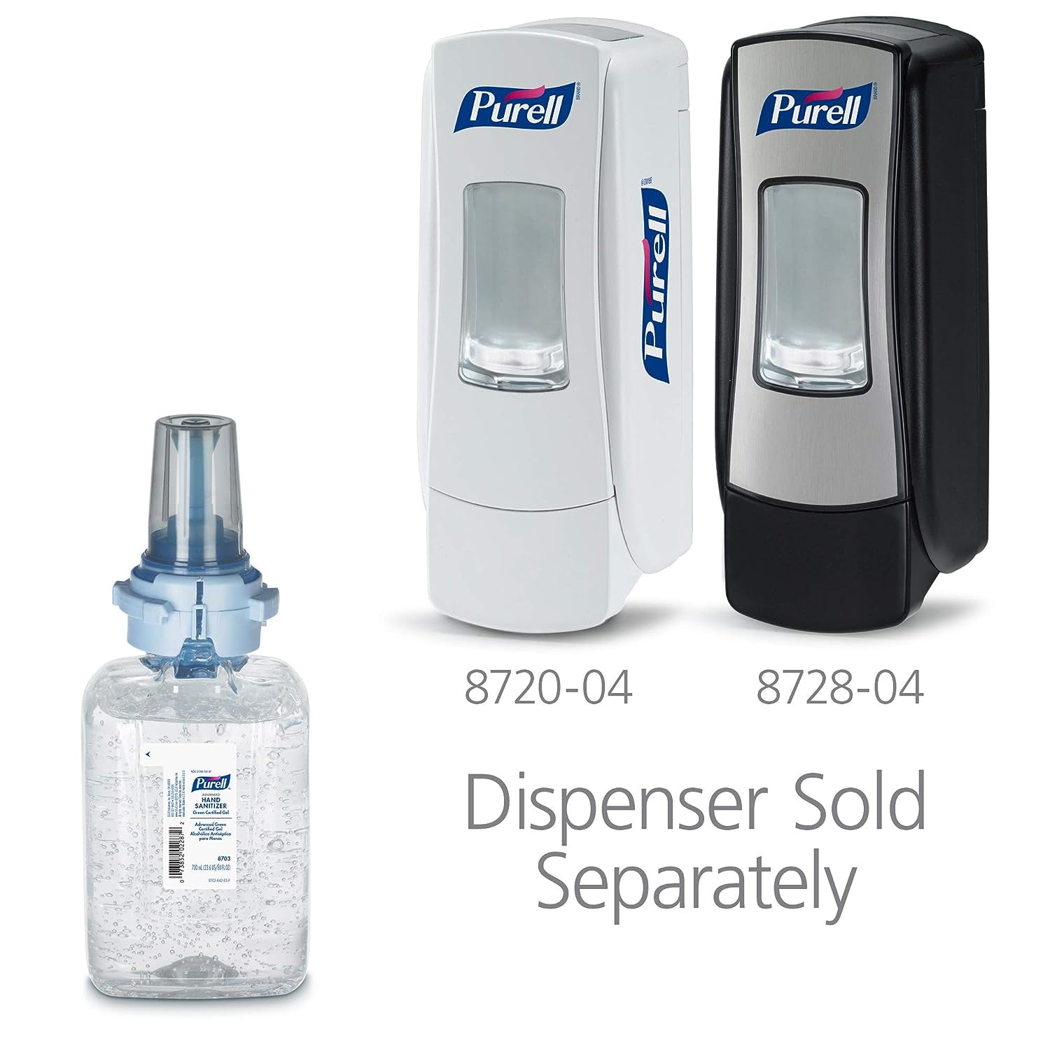 Gojo Purell Advanced Hand Sanitizer Gel 700 ml Refill for ADX-7 ...