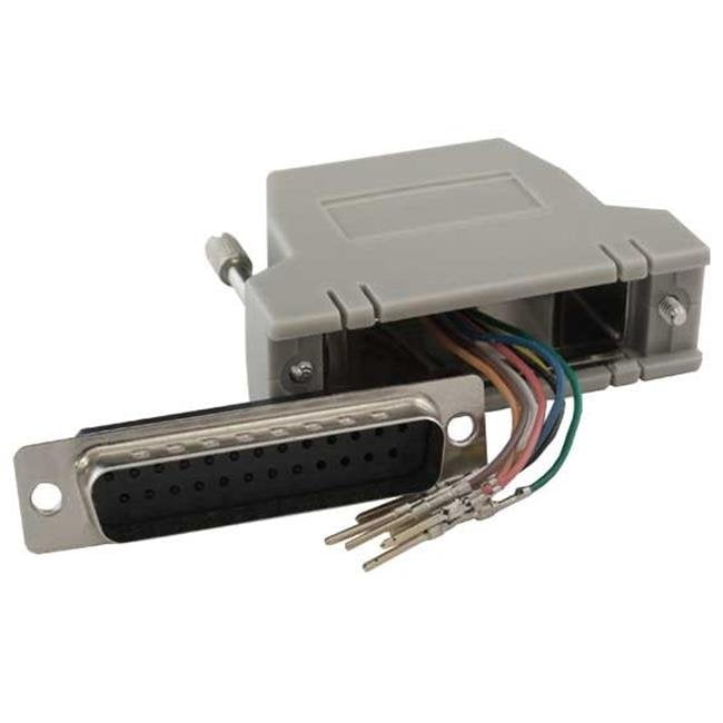 DB25 Male to RJ-45 Shielded Modular Adapter - Gray - Walmart.com
