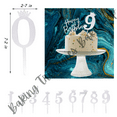 Acrylic Numbers Crown Cake Topper Silver* - Walmart.com