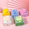 ANXPTIME Storage Case for Rings Engagement Rings Box Rose Flower Drawer ...