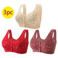 3 Pack Daisy Bra for Seniors Front Closure 2024 New Front Closure Bras ...