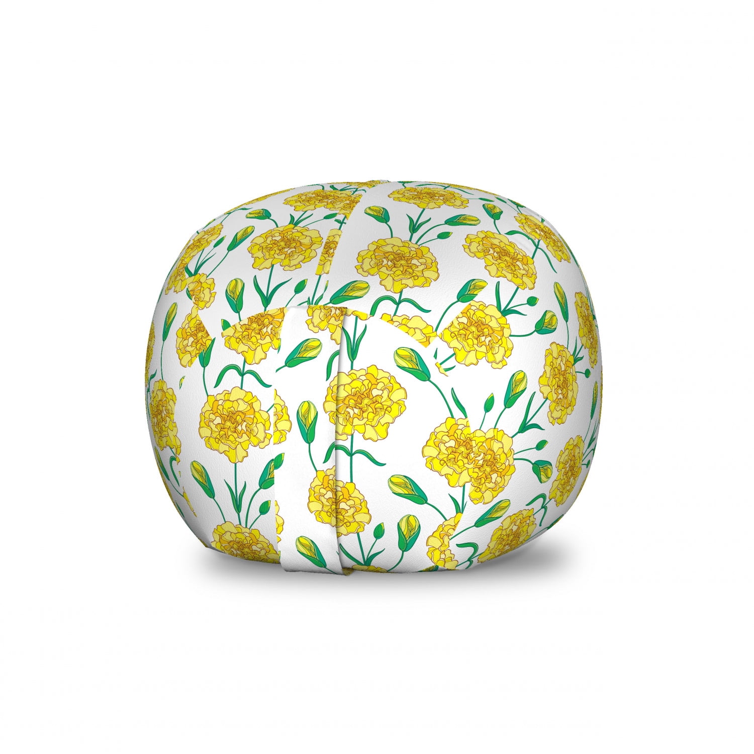 Clove Storage Toy Bag Chair, Doodle of Carnation Flowers and Buds in ...