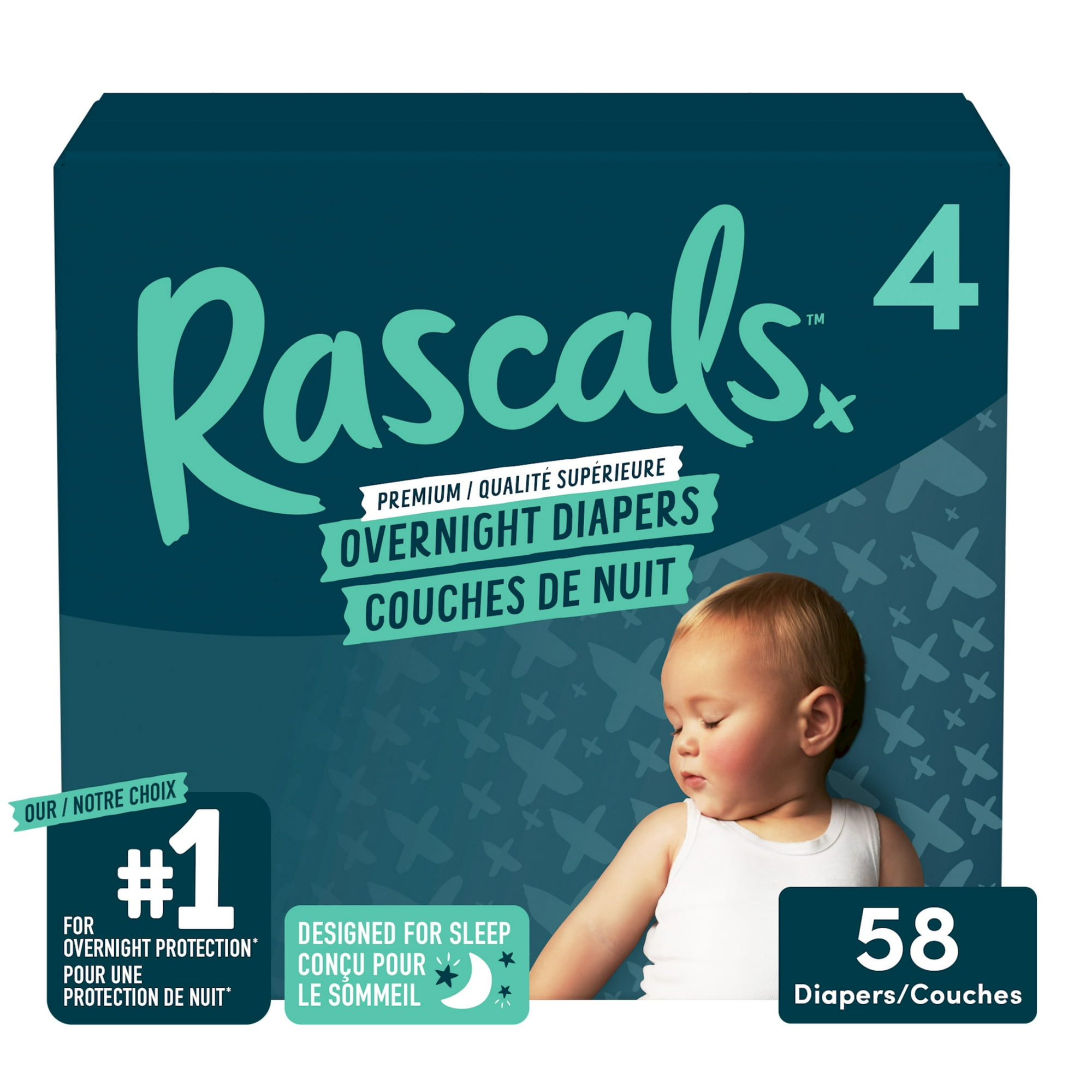 Click here for Rascals Overnight Absorbent Baby Diapers  Size 4... prices