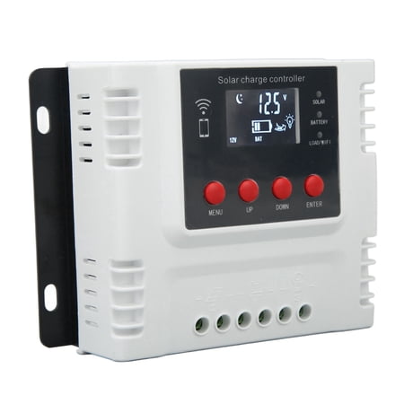 Solar Controller,12V 24V 48V Solar Solar Panel Battery Regulator LCD ...