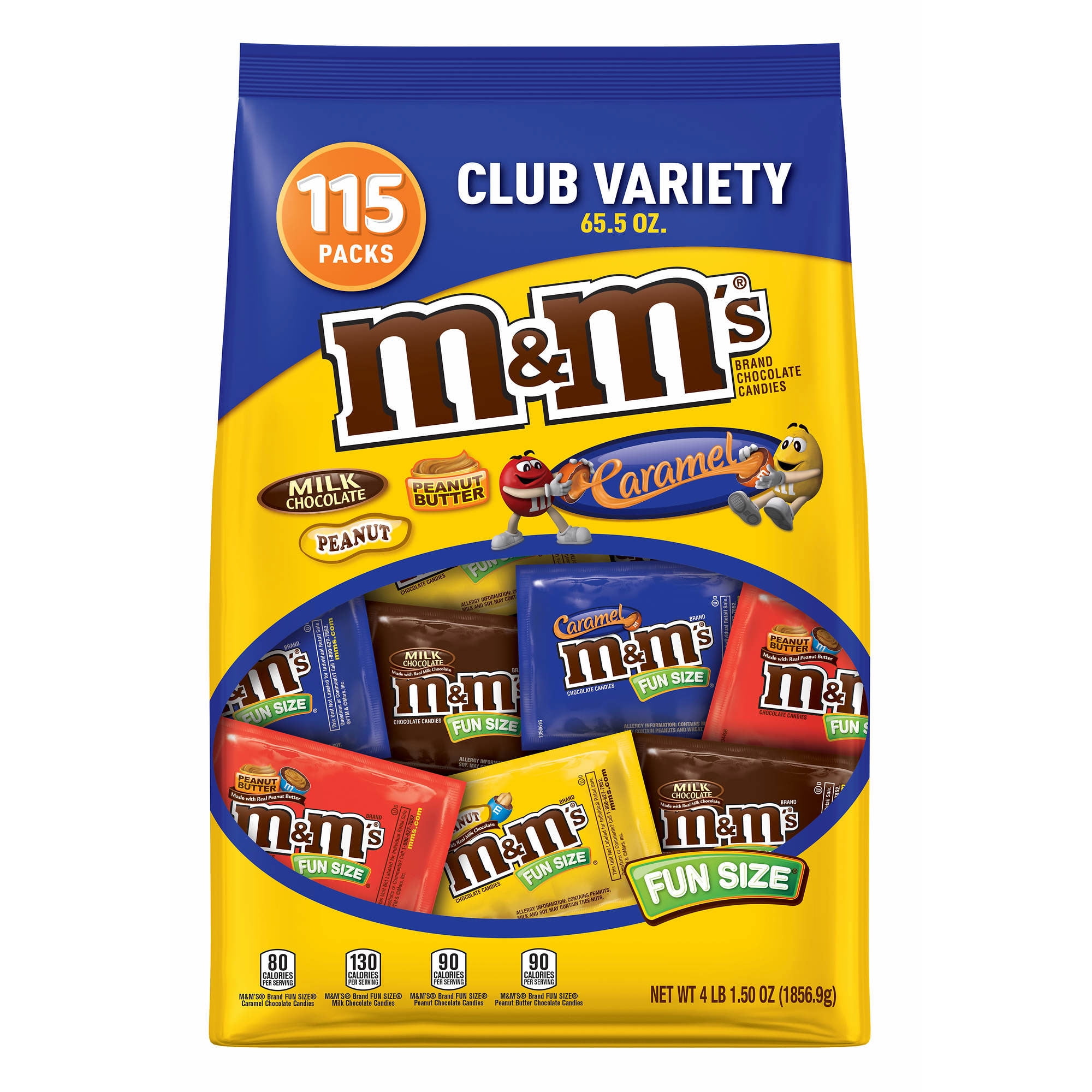 M&M's Size Club Variety Mix 115 ct. - Walmart.com