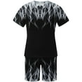 Xysaqa Mens Printed Short Sets Fashion 2 Piece Tracksuits Outfits