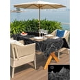 Abstract Line Peaks Rectangle Outdoor Tablecloth with Umbrella Hole ...