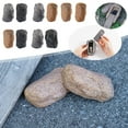 2PC Hide A Key Fake Rock Safe Holder Realistic Stone Outdoor Trto Hider ...