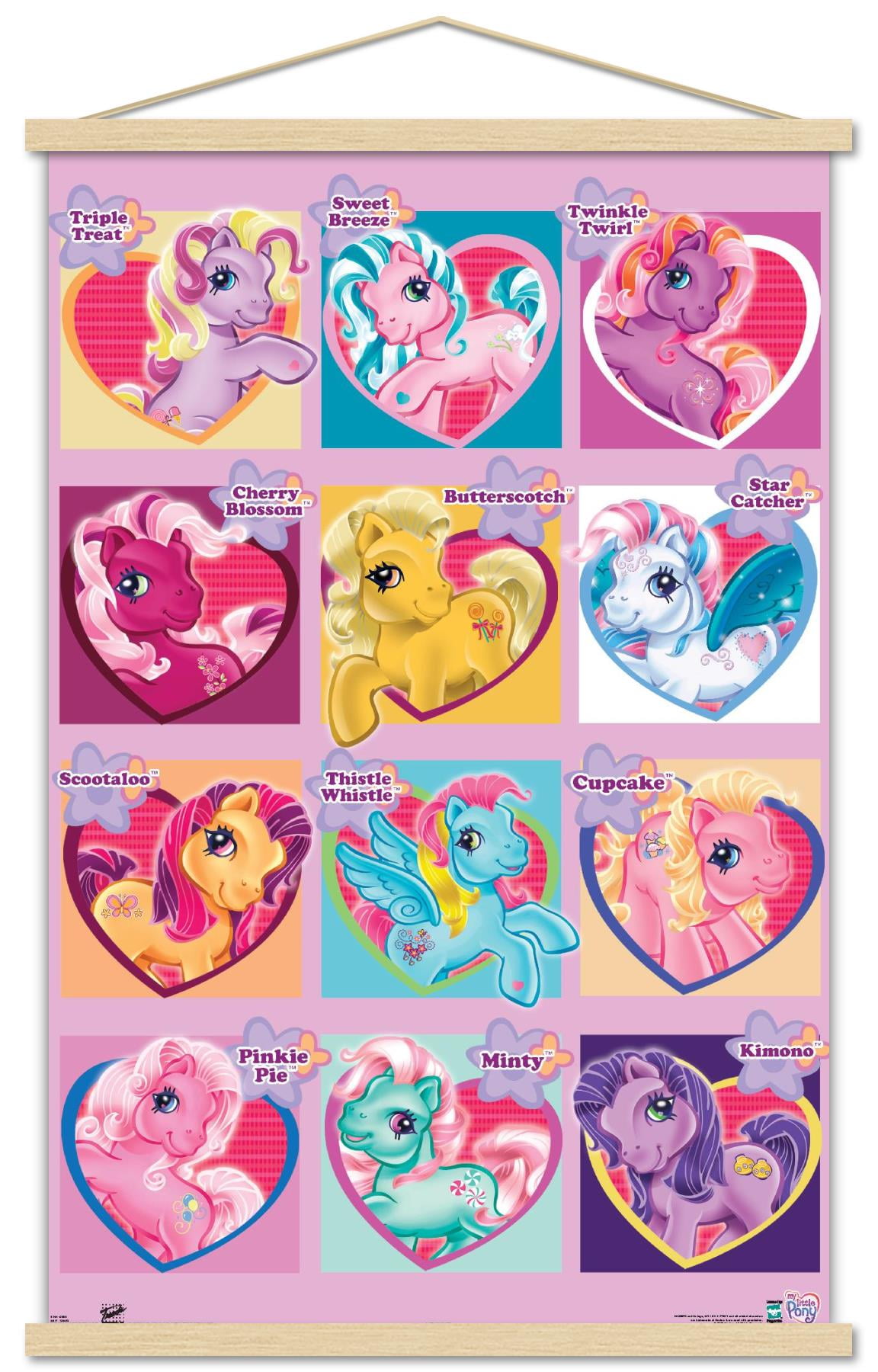 Hasbro My Little Pony - Chart Wall Poster with Wooden Magnetic Frame ...