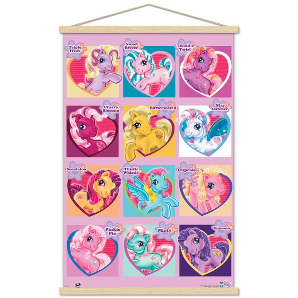 Hasbro My Little Pony - Chart Wall Poster with Wooden Magnetic Frame ...