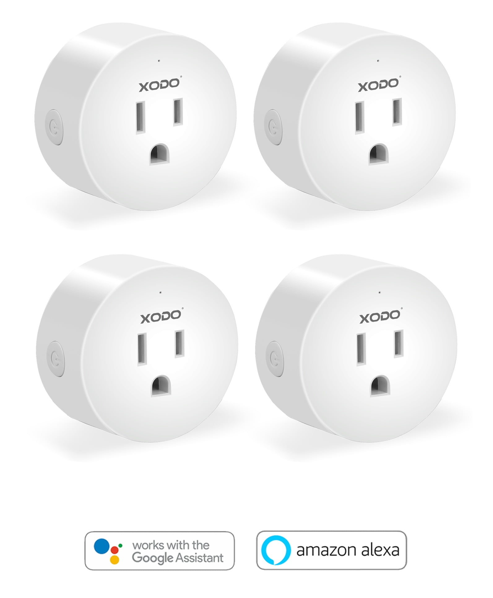 XODO Wi-Fi Smart Plug Outlet 4-Pack, Remote App Control, ETL Listed ...