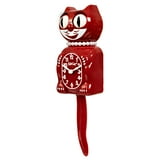 Space Cherry Red Lady Kit Cat Clock 15.5" Full Size Retro Style Kit-Cat ...
