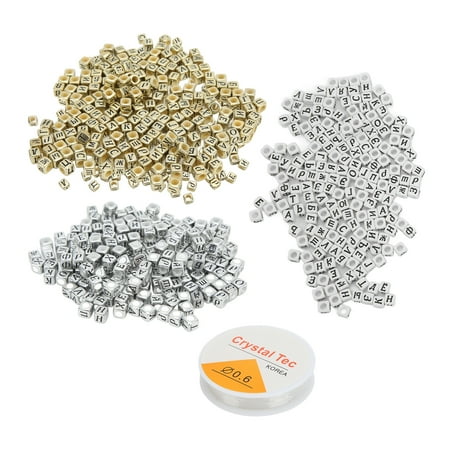 Russian Alphabet Beads, Easy Threading Letter Beads Plastic Material ...