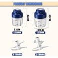 2026 New Household Electric Garlic Crusher, Rechargeable Mini Food ...