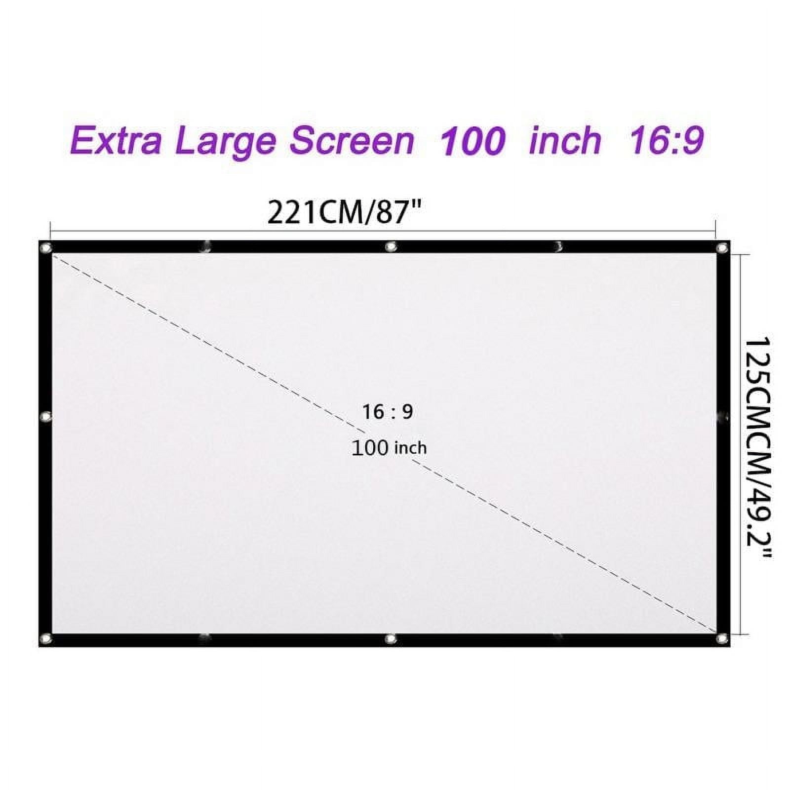 Click here for Generic 100 Inch Projection Screen 16 9 Hd Foldabl... prices
