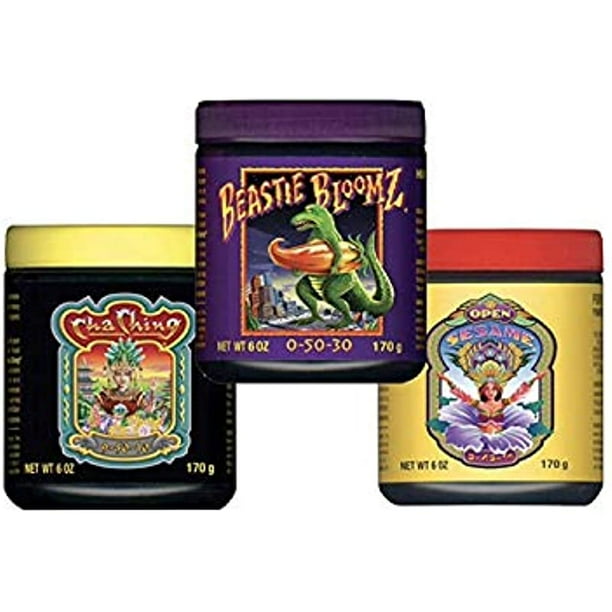 Fox Farm GLCMBX0001 Open Sesame, Cha Ching, Beastie Bloomz Plant ...