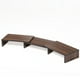 FITUEYES 3 Shelf Monitor Stand Riser with Adjustable Length and Angle ...