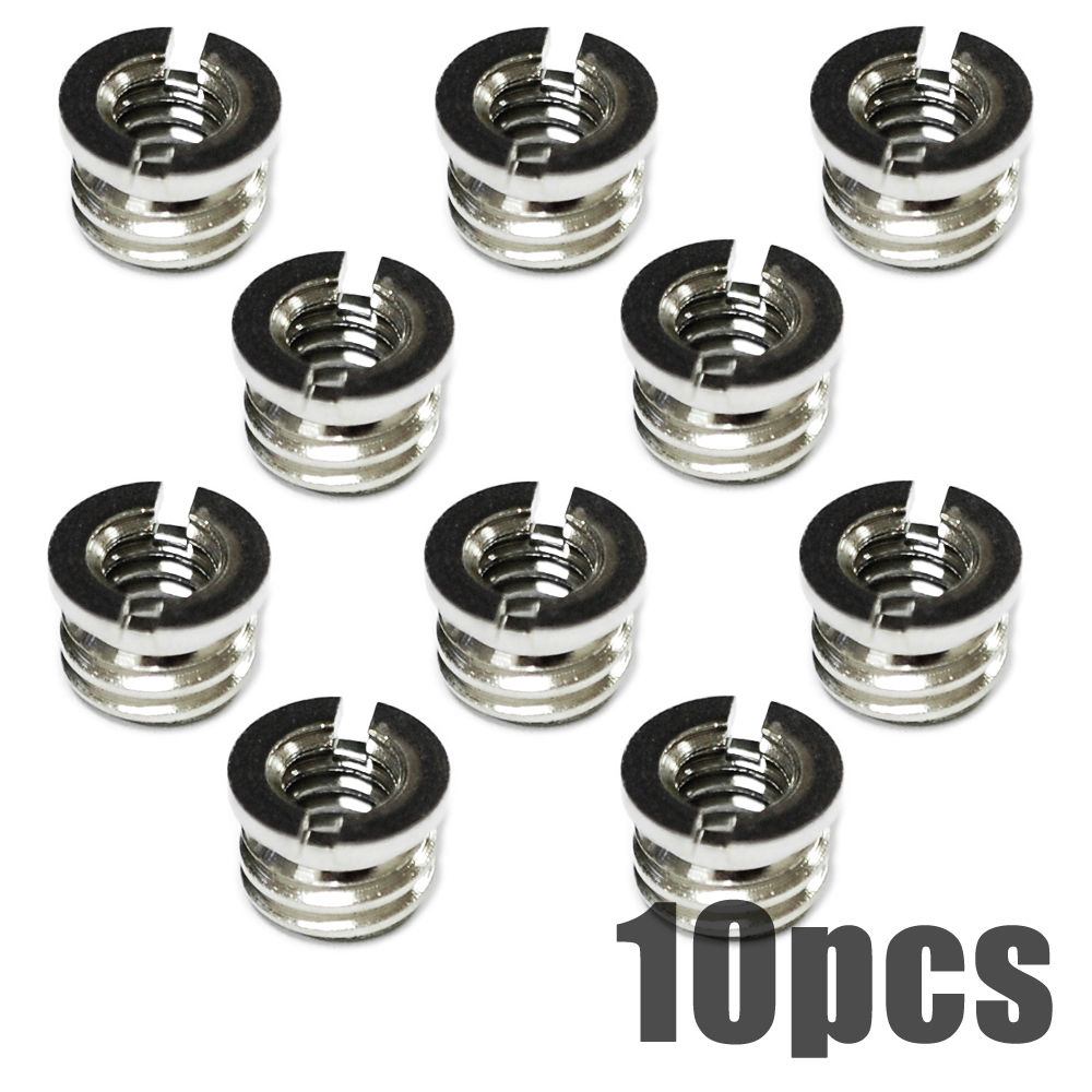 LS Photography 10 PCs Brass 3 8 16 To 1 4 20 Convert Screw Adapter