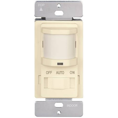 MOTION SENSOR 120V 500W LIGHTS OFF & AUTO & ON SLIDE IVORY per 4 Each ...
