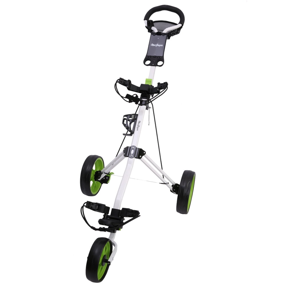 MacGregor Golf Pro Lite 3 Wheel Golf Cart - White/Green - Walmart.com