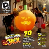 ANIMAT3D Inflatable Jabberin' Jack Projection Halloween Pumpkin with ...