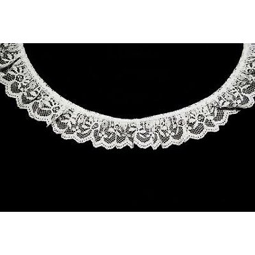 Kiddo 1" White Ruffled Gathered Raschel Lace Trim Wholesale Lot Sewing ...