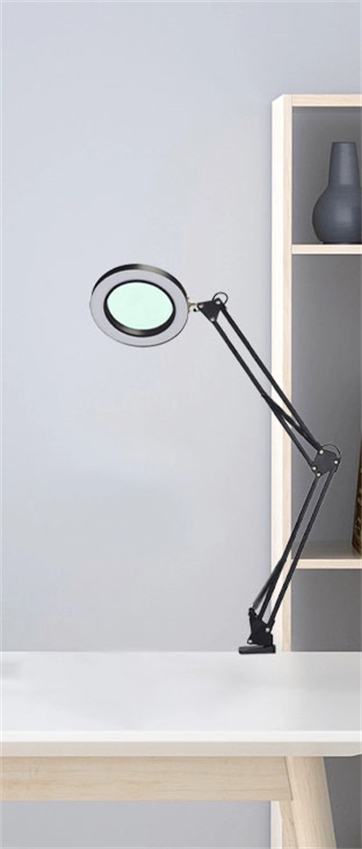 LED headlamp, dimmable magnifier table lamp/work lamp with fixture (3 ...