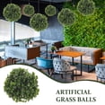 BESTYASH 8Pcs Artificial Grass Ball Pendant Green Decorative Plant ...