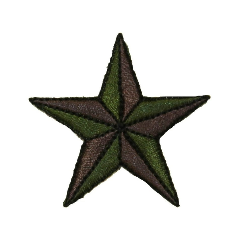 ID 0167 Camo Nautical Star Patch Military Award Embroidered Iron On ...
