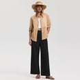 AzureSilk womens summer pants Linen Pants Women Wide Leg Palazzo Pants ...
