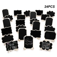 6-Pack Mini Chalkboard Signs with Easel Stand for Table Decorations ...