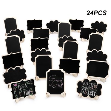 50 Pieces Clear Plastic Place Card Holders Game Card Stands Small ...