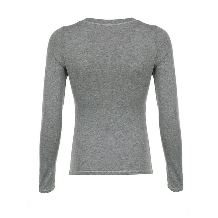 wybzd Women Y2K Long Sleeve Lace Trim V Neck T shirt Slim wybzd Women Y2K Long Sleeve Lace Trim V Neck T shirt Slim