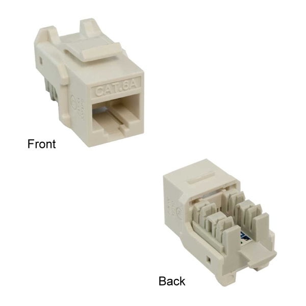 Kentek CAT6A Punch Down Keystone Jack RJ45 Category 6A 10G Ethernet ...