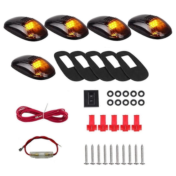 9 LED Car Cab Roof Marker Lights for Truck SUV LED DC 12V Car Lights ...