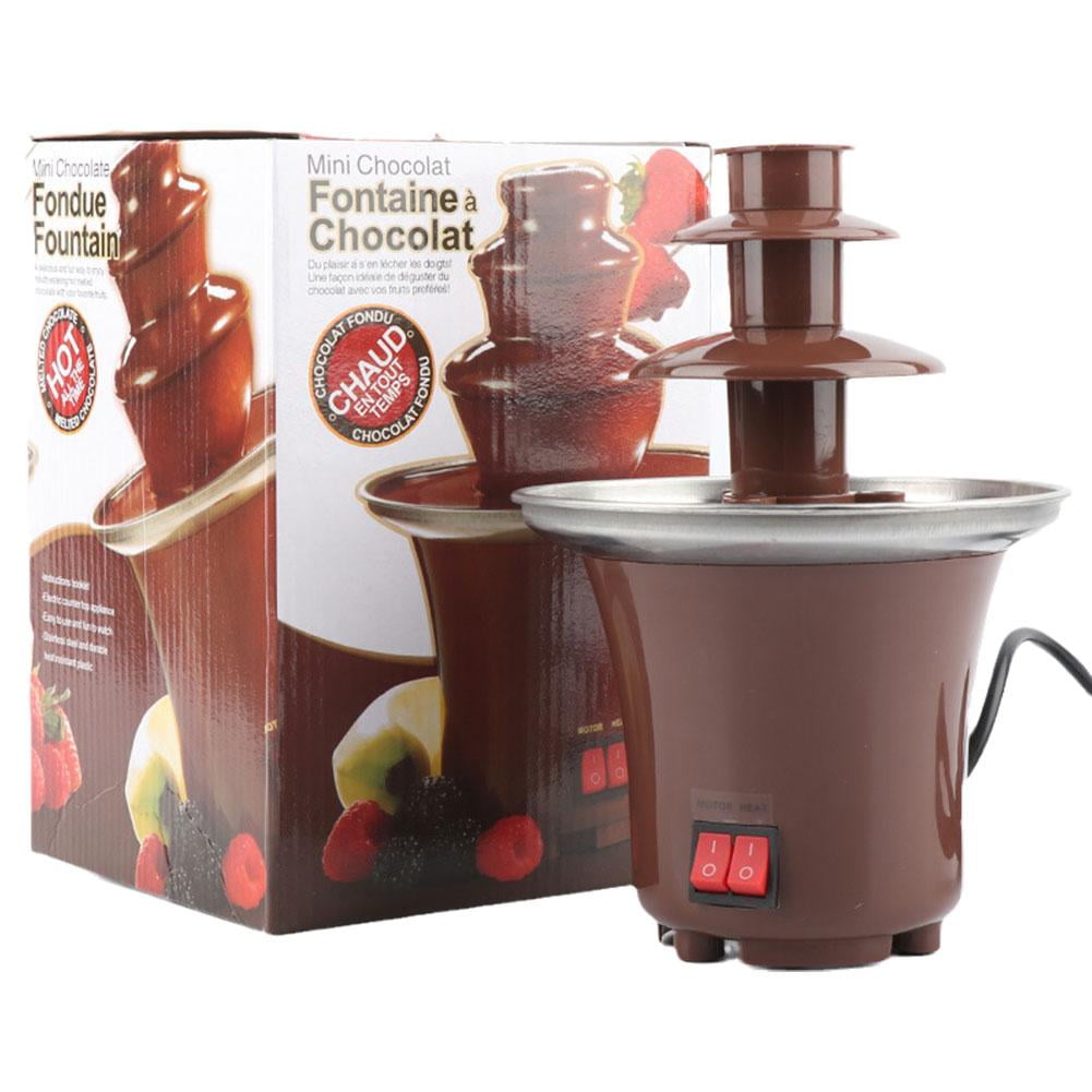 HFINGAQEX 3 Layer Household Chocolate Fountain, Chocolate Melt Fondue ...