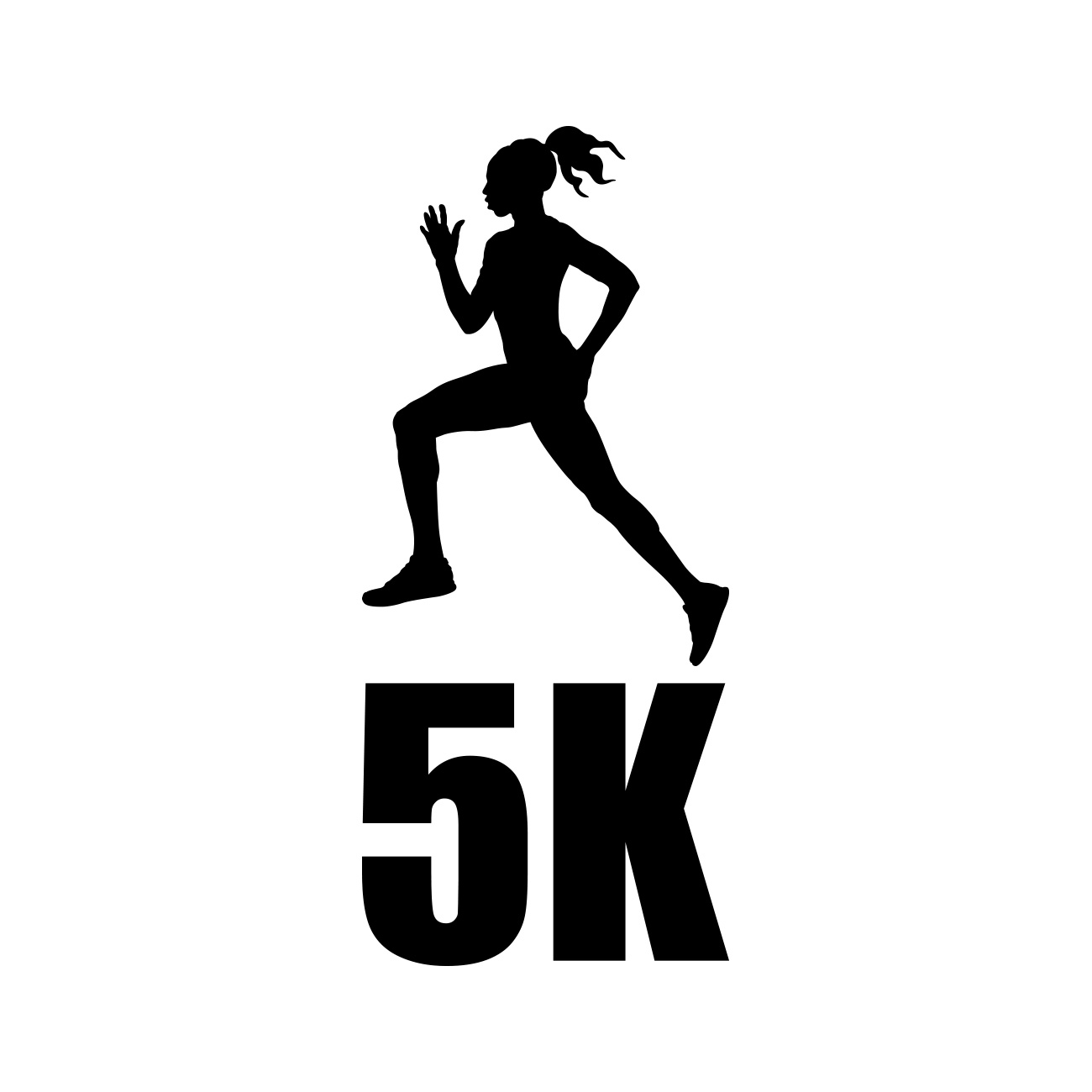 Womens 5K Sticker Decal Die Cut - Self Adhesive Vinyl - Weatherproof ...