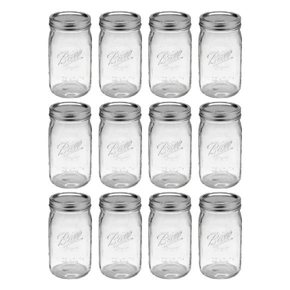 12 Oz Glass Jars Lids