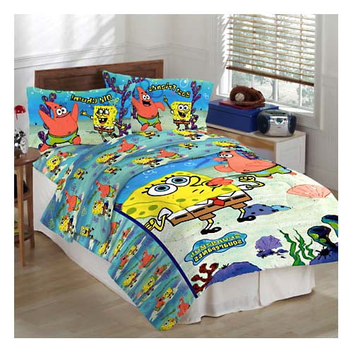 Spongebob Squarepants Patrick Kids Twin Comforter Sheets (4 Piece Bed ... Spongebob Squarepants Patrick Kids Twin Comforter Sheets (4 Piece Bed ...