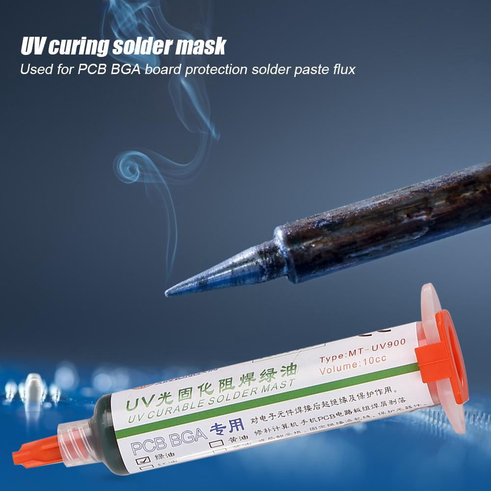 Máscara de soldadura curable UV de 10 CC Pasta de soldadura para placa ...