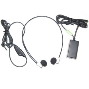 VEC SP-VC-5 3.5mm Spectra Deluxe Twin Speaker Headsets with Volume ...