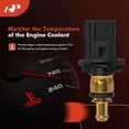 A-Premium Engine Coolant Temperature Sensor [2 Pins] Compatible with ...