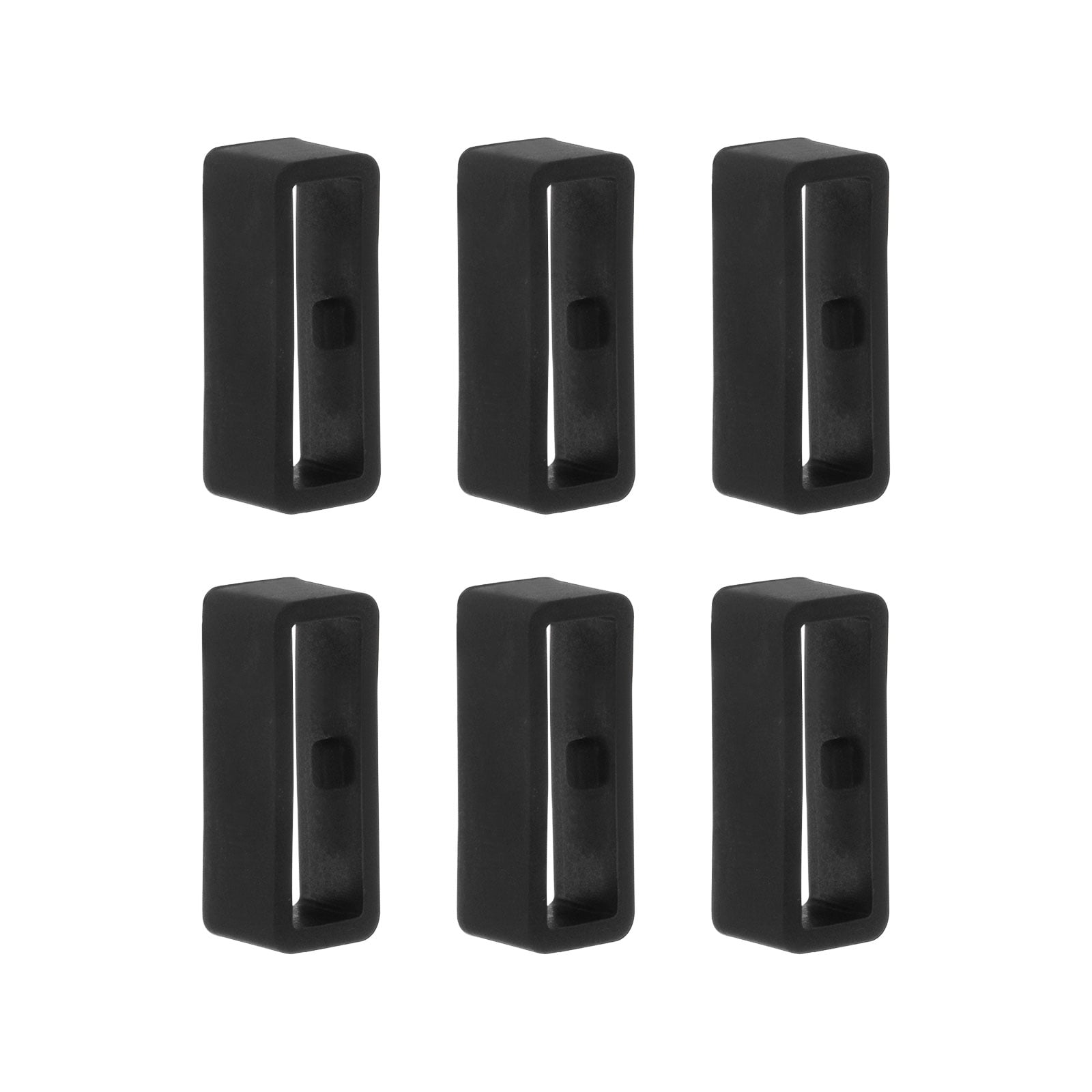 Uxcell 6pack Watch Strap Loop Fastener Rings 16mm Rubber Watch Holder ...