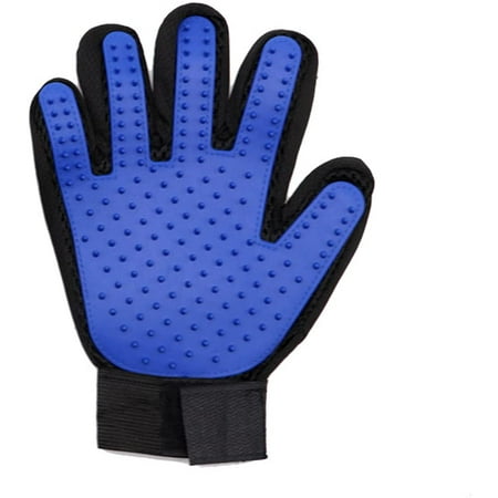 Pet Grooming Glove Brush Efficient Pet Hair Remover Massage Mitt with ...
