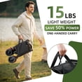 38" L Collapsible Foldable Extended Wagon,440lbs Weight Capacity with ...