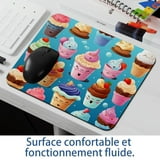 Ice Cream Mouse Pad, Rubber Base Computer Mouse Pads for Wireless Mouse ...