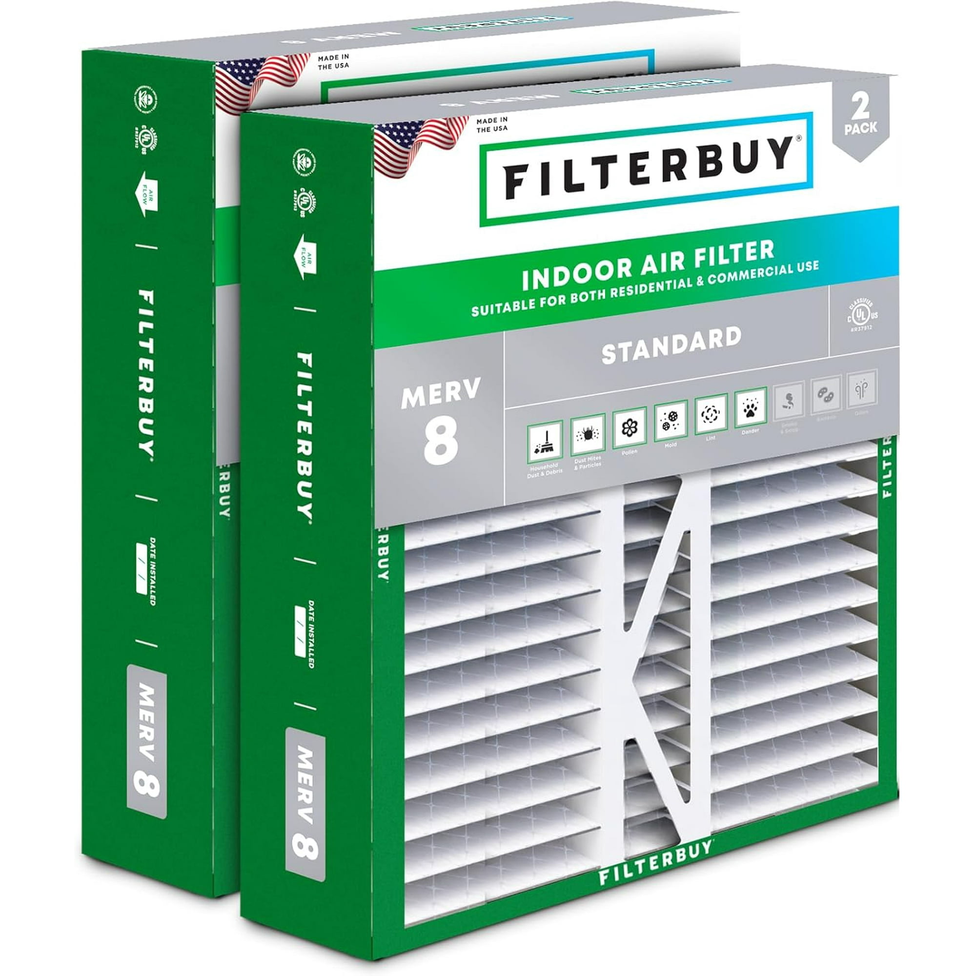 Click here for Filterbuy 16x22x5 Merv 8 (Mpr 600) Dust Defense  P... prices
