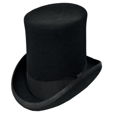 Black Felt Quality Top Hat Adult Halloween Accessory - Walmart.com